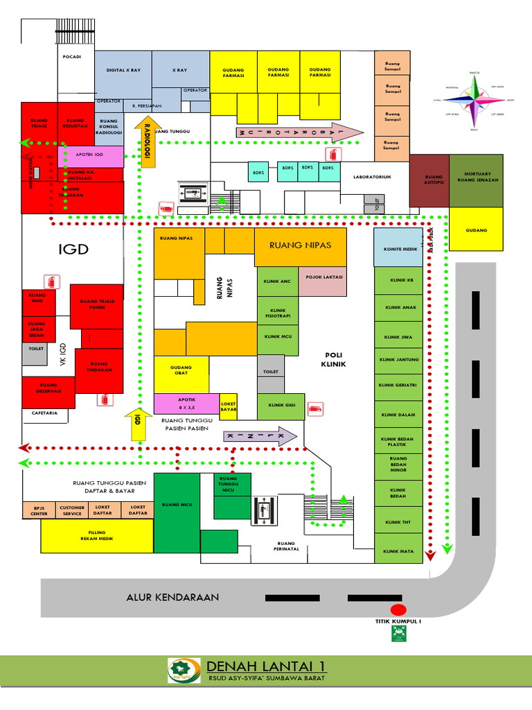 Denah Lantai I Evakuasi Fix | PDF