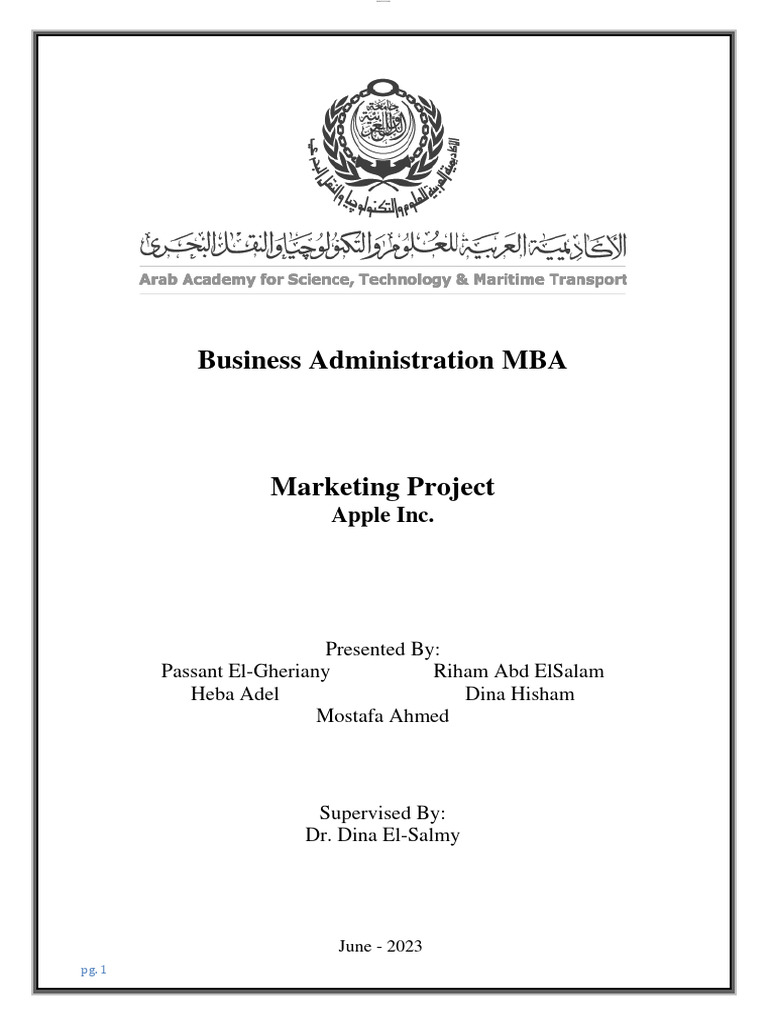 marketing-project-apple-final-version | PDF | Apple Inc. | I Phone