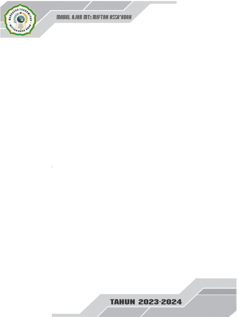 TEMPLATE WORD MODUL | PDF