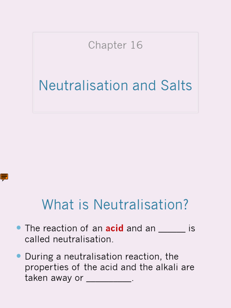 C16 Neutralisation and Salts%2020230511 | PDF | Solubility | Oxide