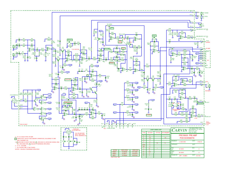 PB150 Pre-Amp Schematic | PDF
