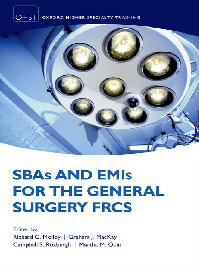 Sbas and Emis For The General Surgery Frcs 1stnbsped 9780198794158 Compress | PDF | Multiple ...