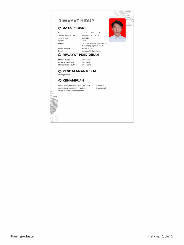 Fresh Greduate | PDF