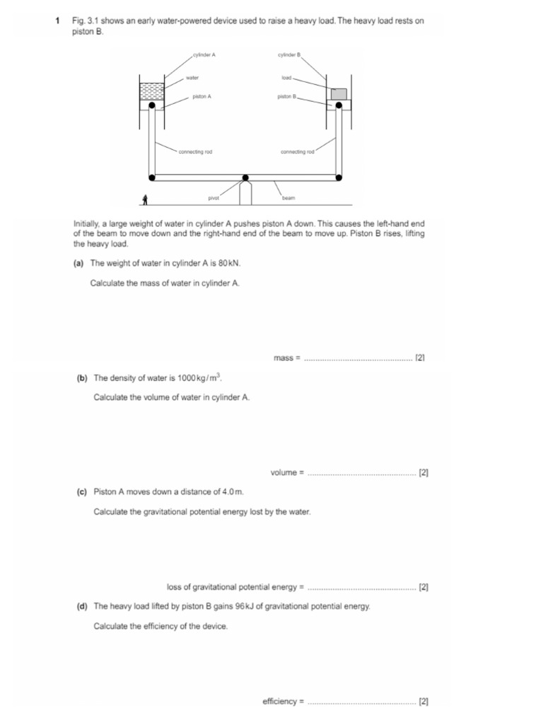 Work Done Worksheet | PDF