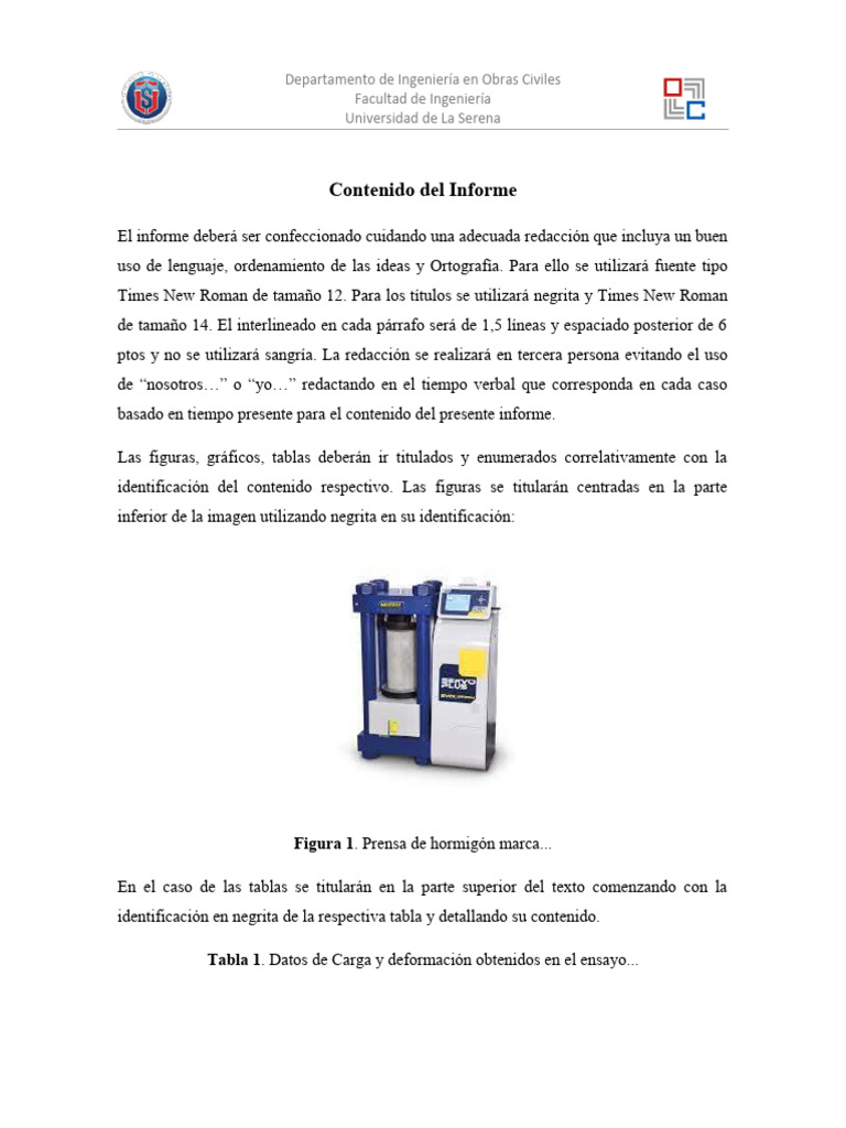 Contenido Del Informe | PDF