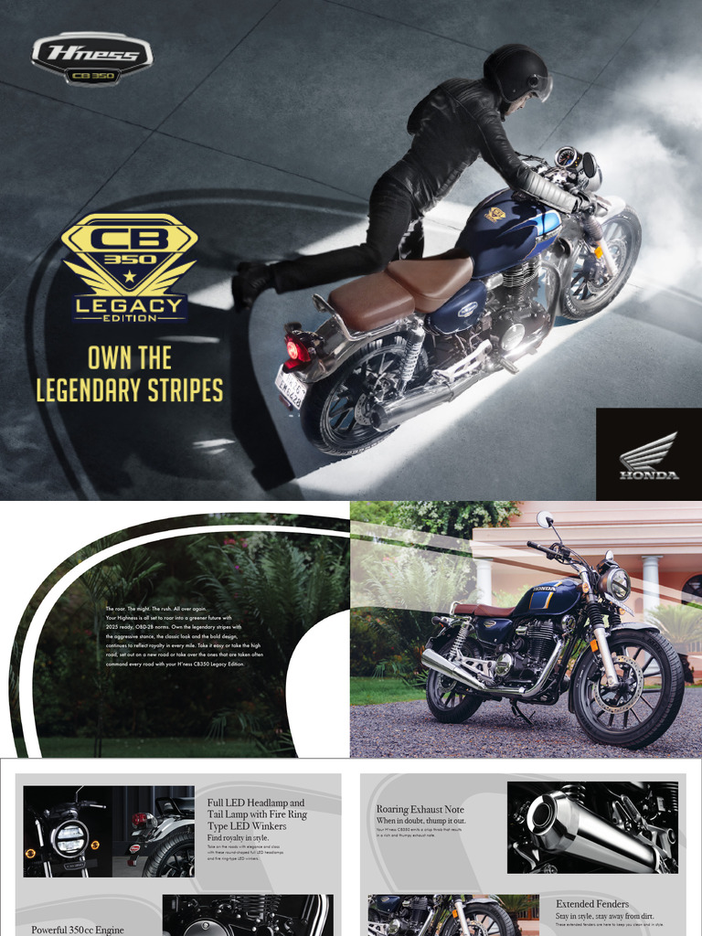 Honda H’ness CB350 Legacy Edition Review | PDF | Motorcycle | Clutch