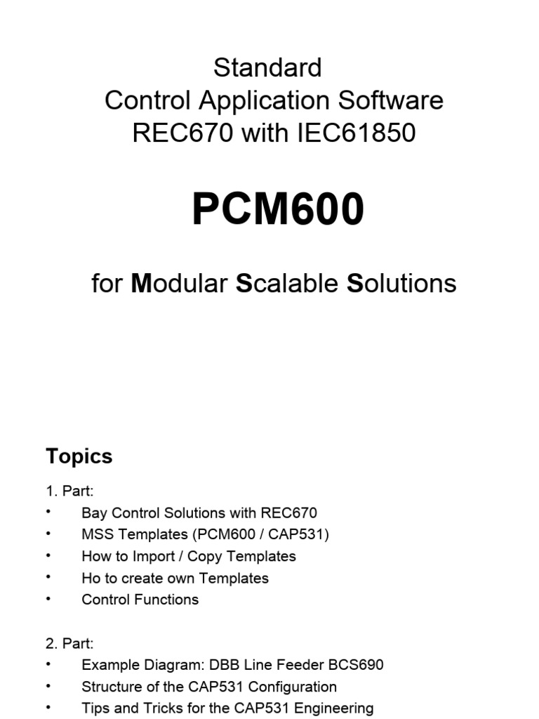 REC670 FUPLA IEC61850 Crash Course V2 | PDF | Computer Terminal | Page ...