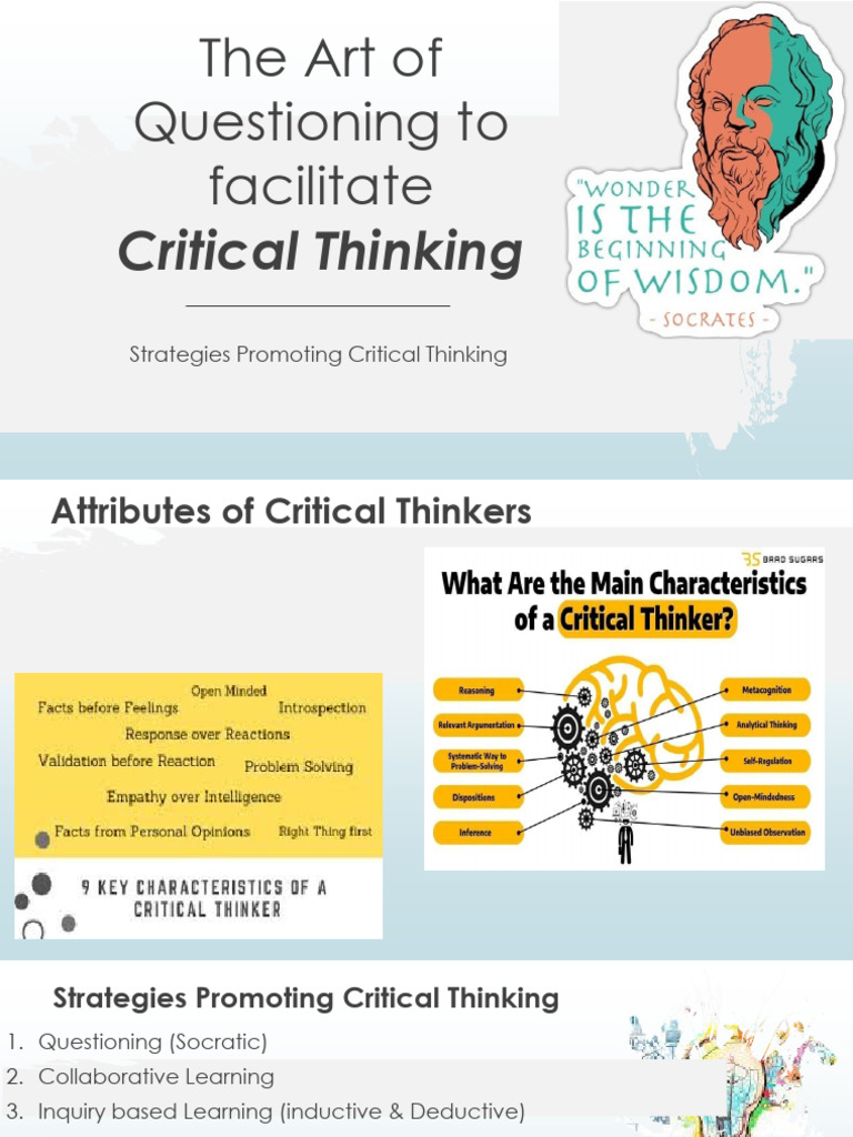 Strategies for Promoting Critical Thinking | PDF | Critical Thinking ...