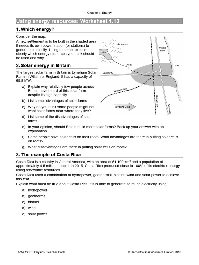 GCSE Physics: Energy Resources | PDF