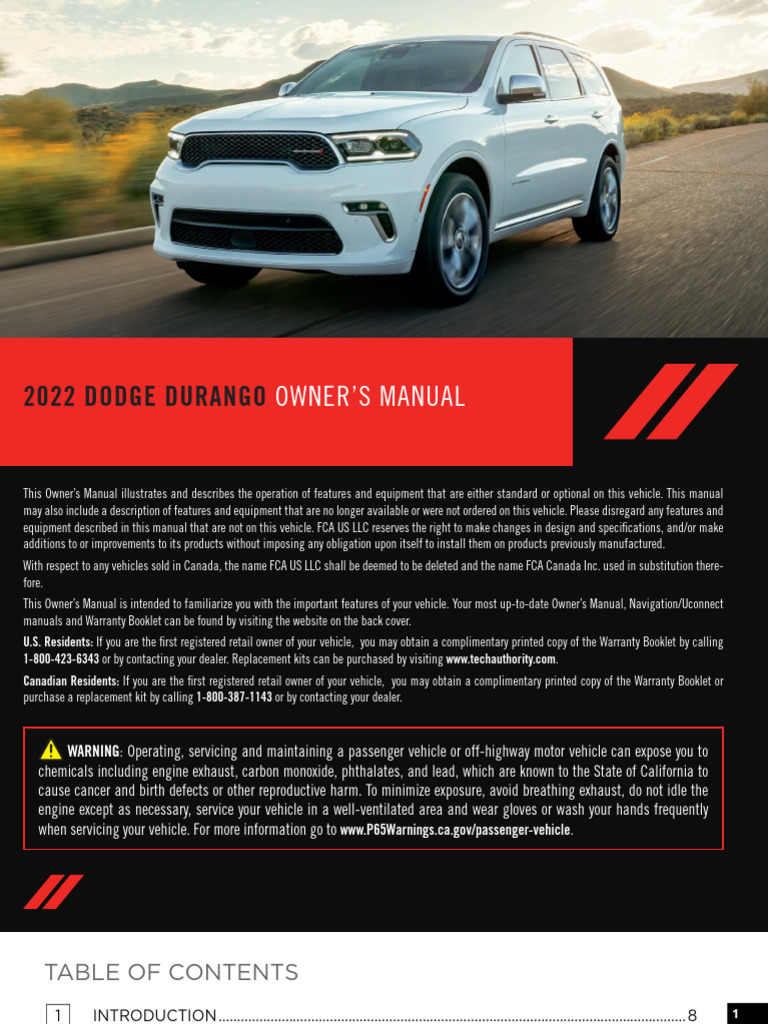 2022 Dodge Durango | PDF | Trailer (Vehicle) | Vehicles