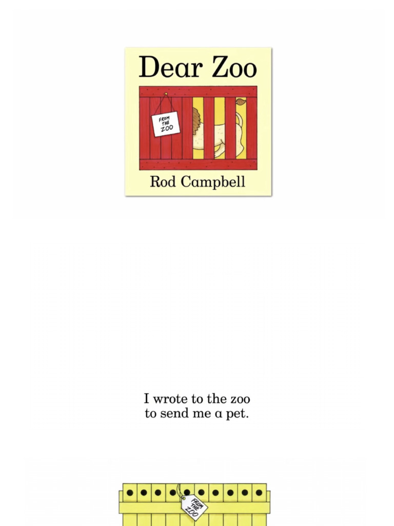 Dear Zoo | PDF