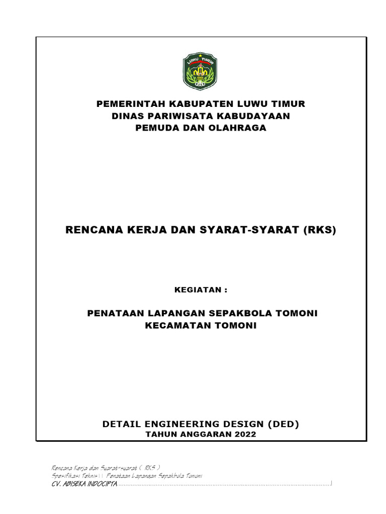 Rks Dan Gambar Penataan | PDF
