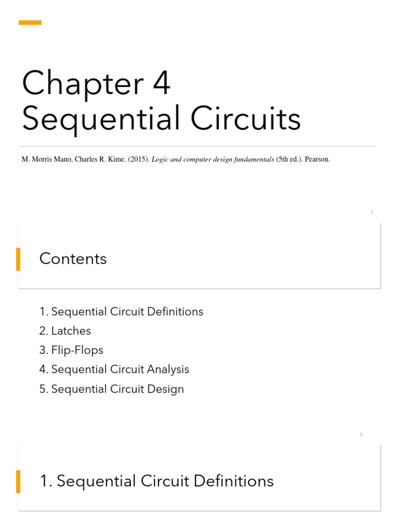 Sequential Circuits Overview | PDF | Logic Gate | Electronic Circuits