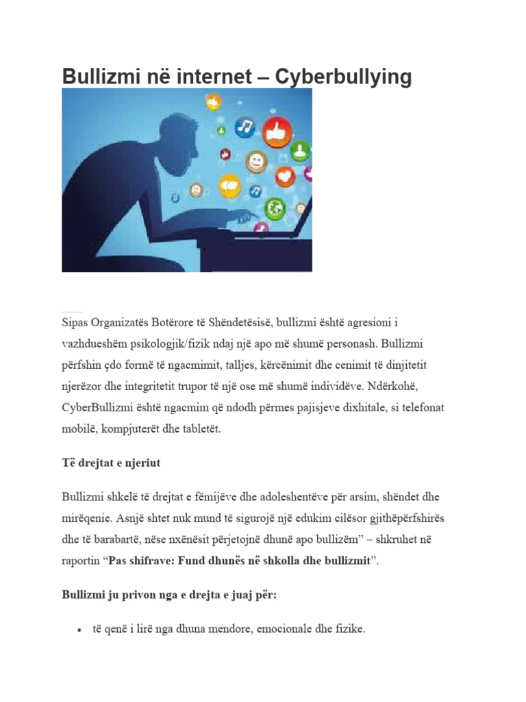 Bullizmi Në Internet | PDF