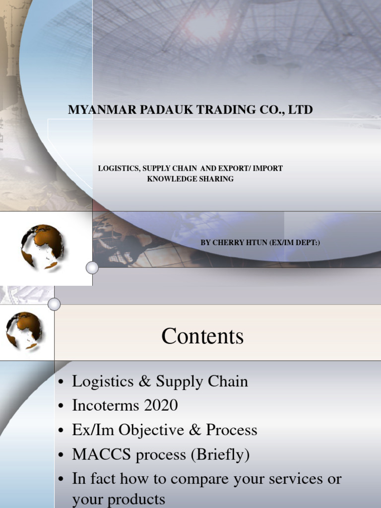 Logistics Knowledge Sharing | PDF | Business | Supply Chain Management