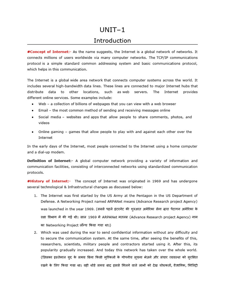 UNIT - 1 Python | Download Free PDF | World Wide Web | Internet & Web