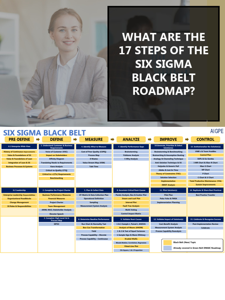 S02+C06+ +17+Steps+of+BB+Roadmap | PDF | Lean Manufacturing | Six Sigma