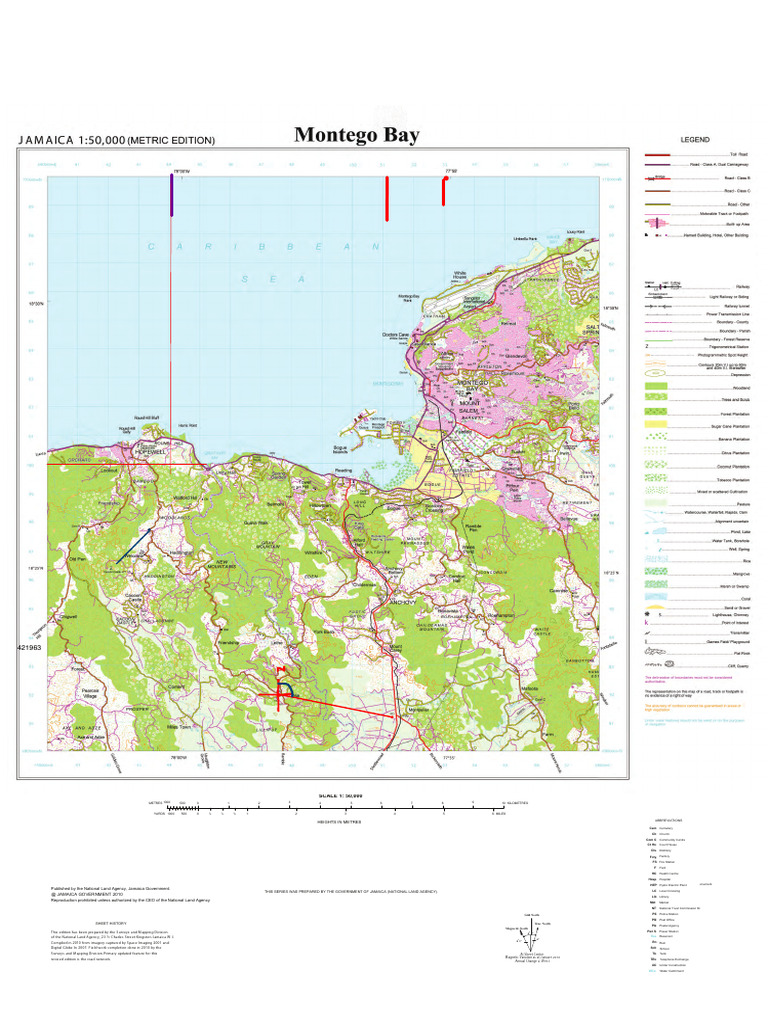 Montego Bay Topographic Map 2010 | PDF