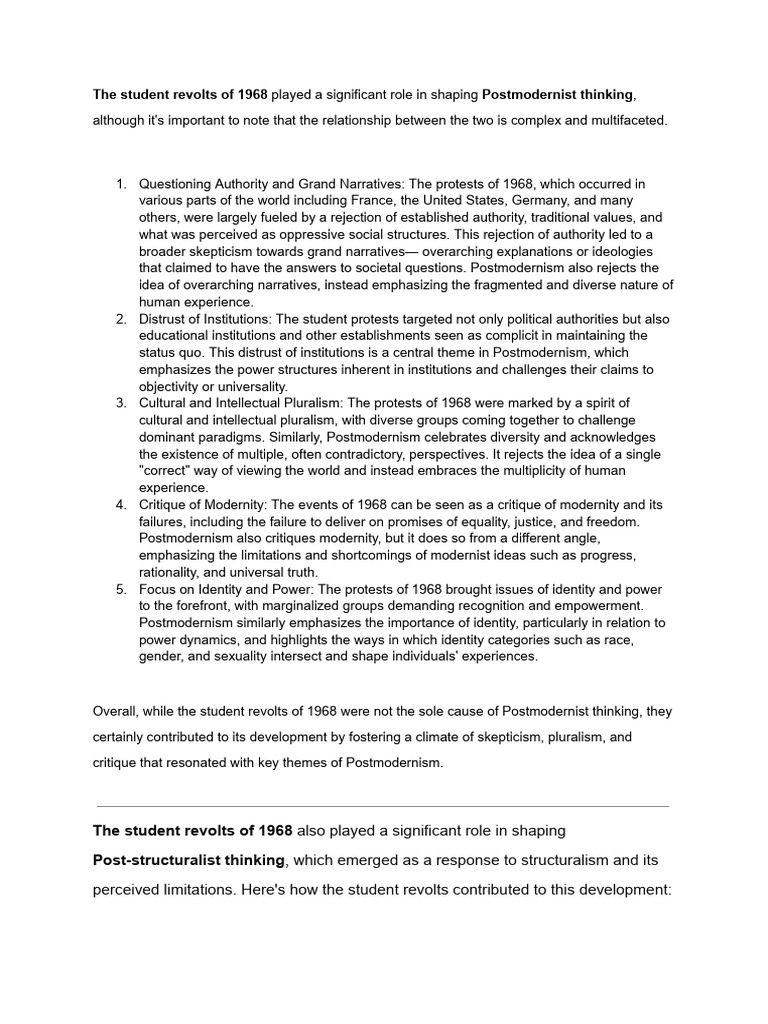 Marxism As A Grand Narrative | PDF | Postmodernism | Marxism