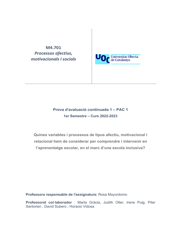 Pams Pac1 22-23 | PDF