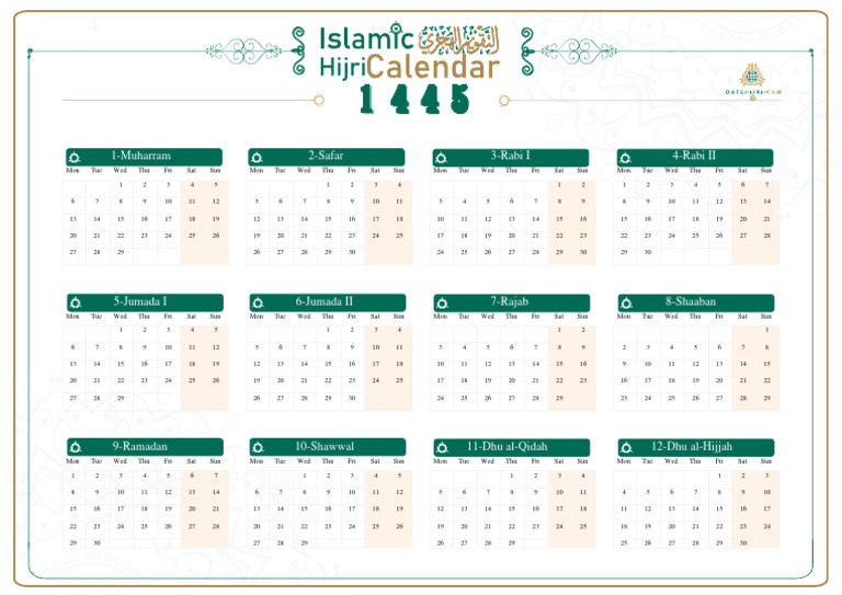 1445-hijri-calendar | PDF
