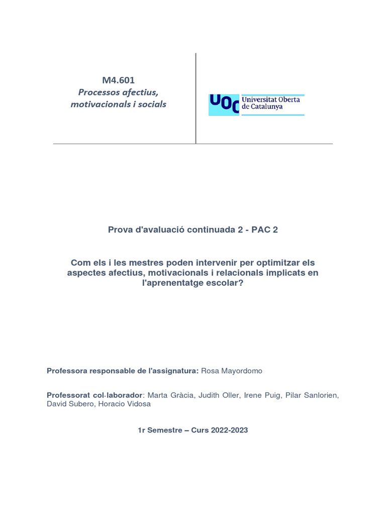 Pac 2 Presentació | PDF