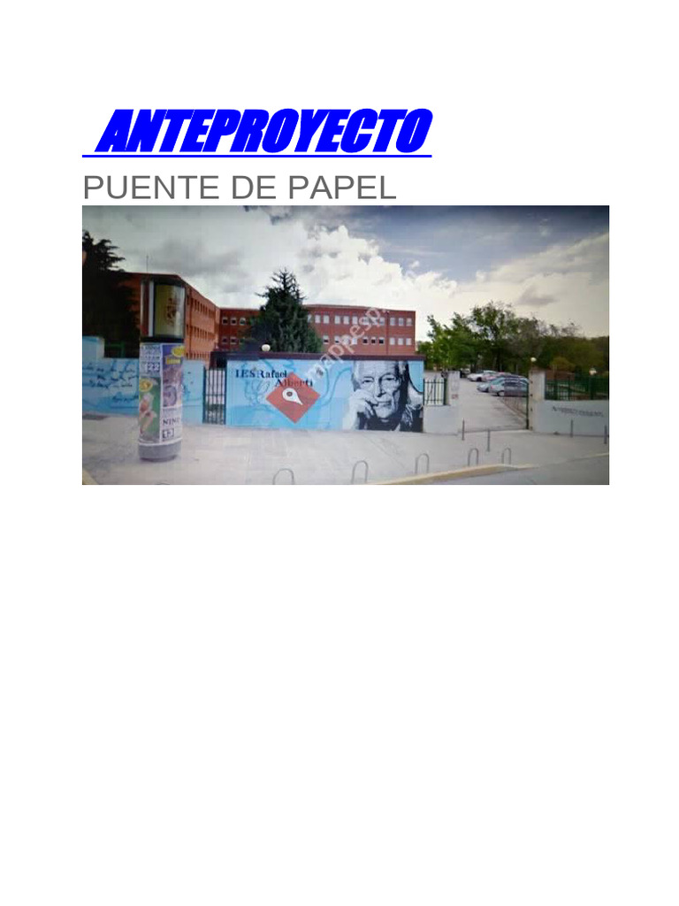 Trabajo Taller | PDF | Puente | Papel