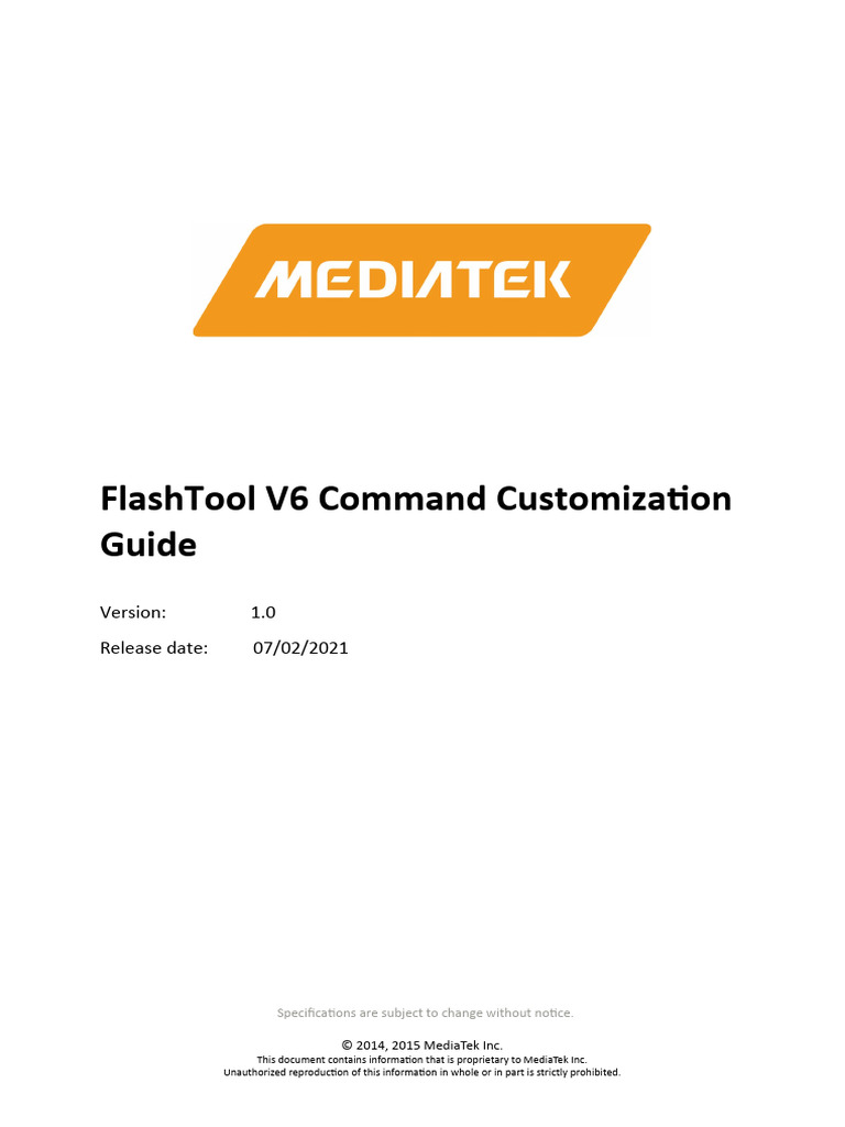 FlashTool V6 Command Customization Guide | PDF | String (Computer ...