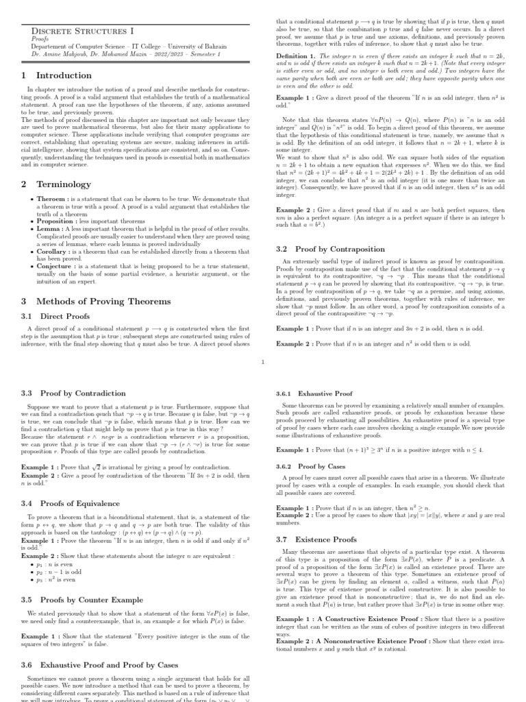 Chap4 Proofs | PDF | Mathematical Proof | Theorem