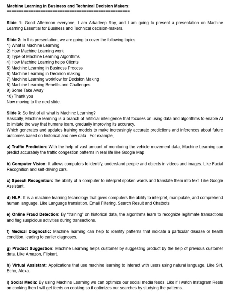 Script | PDF | Machine Learning | Artificial Intelligence