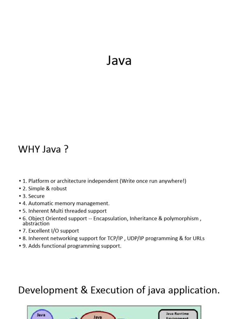Java Programming Basics and Features | PDF | Data Type | Class (Computer Programming)