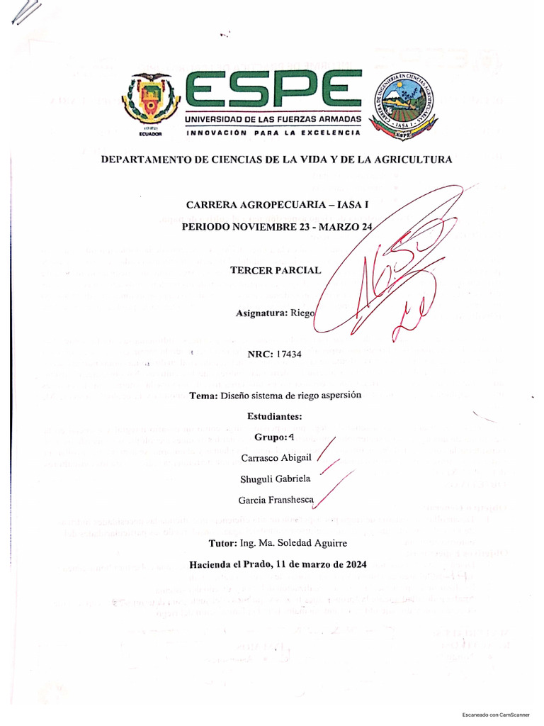 Informe Mapa Riego G4 | PDF