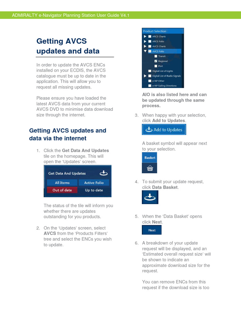 Getting AVCS Updates and Data | PDF | Computer File | Menu (Computing)