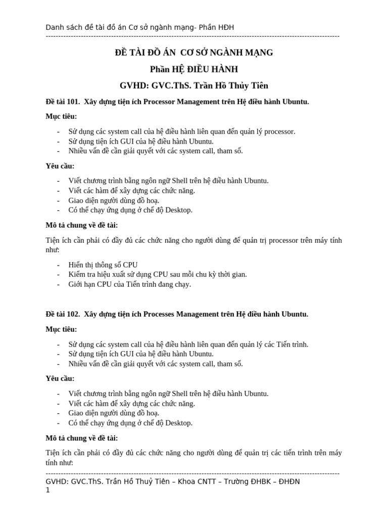 Thttien_đề Tài Đồ Án Csnm-hđh | PDF