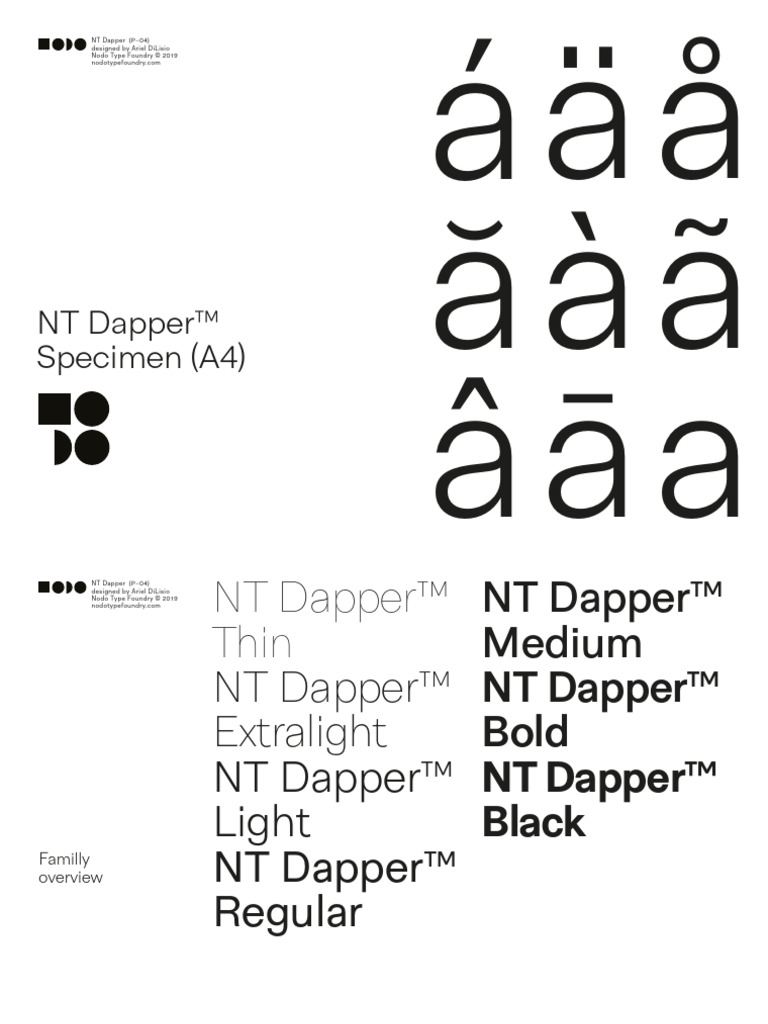 NT Dapper Specimen | Download Free PDF | Typefaces | Typography