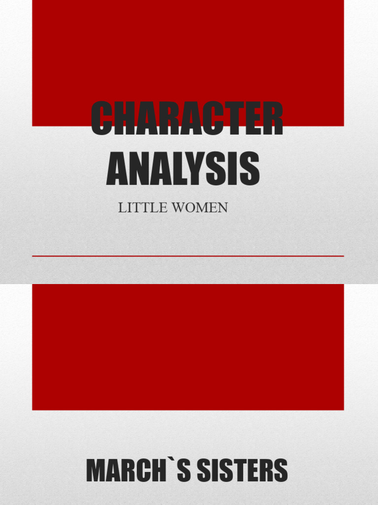 Littl Women Character Analysis | PDF | Little Women