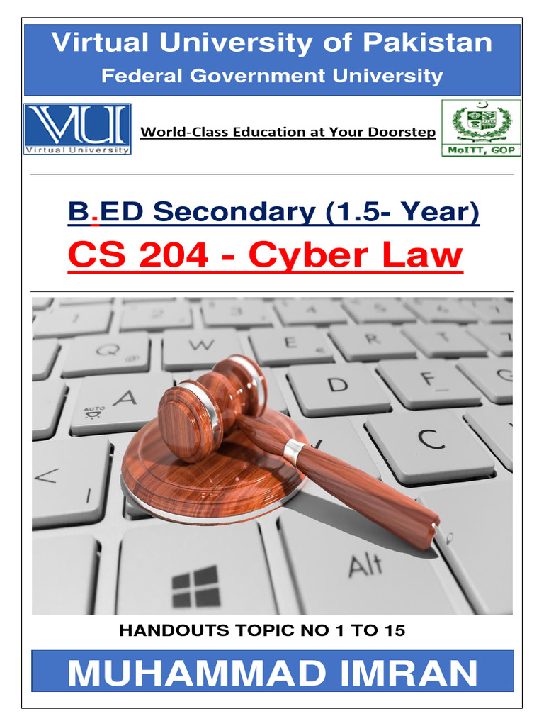 CS204 Handouts by MS | PDF | Cybercrime | Computer Security
