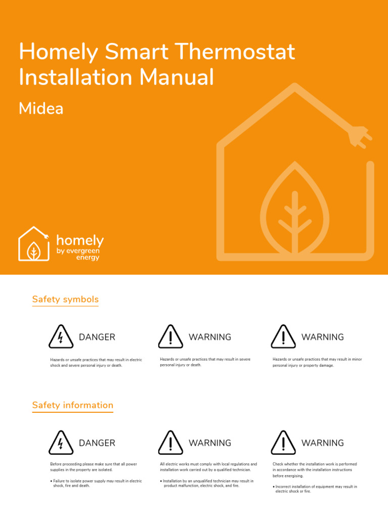 Midea Installer Installation Manual | PDF | Electromagnetic ...