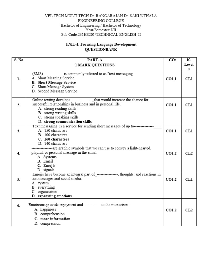 Final QB ENglish | PDF | Reading Comprehension | Linguistics