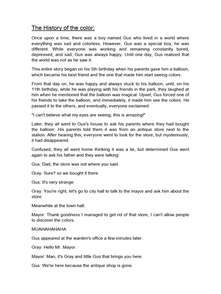 The History of the Color | PDF