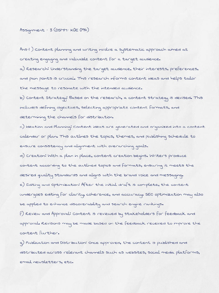 Assignment 3 DSMM | PDF