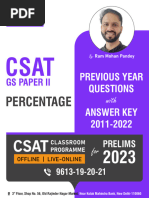 UPSC CSAT Number System PYQs With Answer Key 240523 071954 | PDF ...