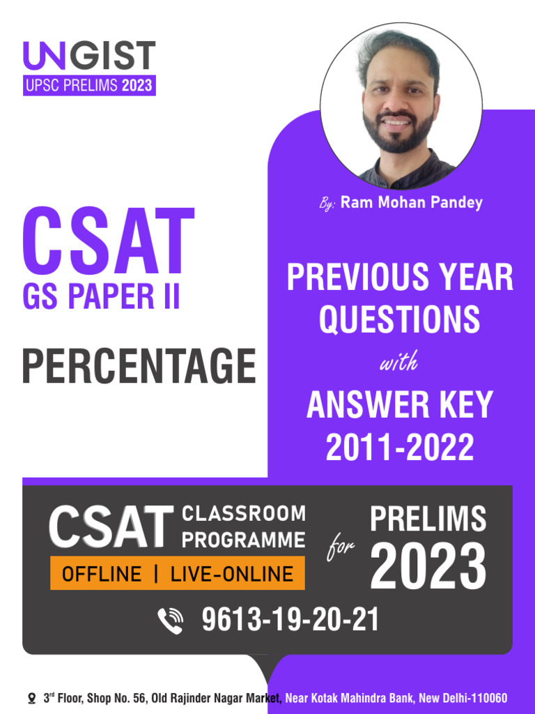 UNGIST - CSAT Percentage - PYQs (2011-2022) | PDF | Customer Satisfaction | Taxes