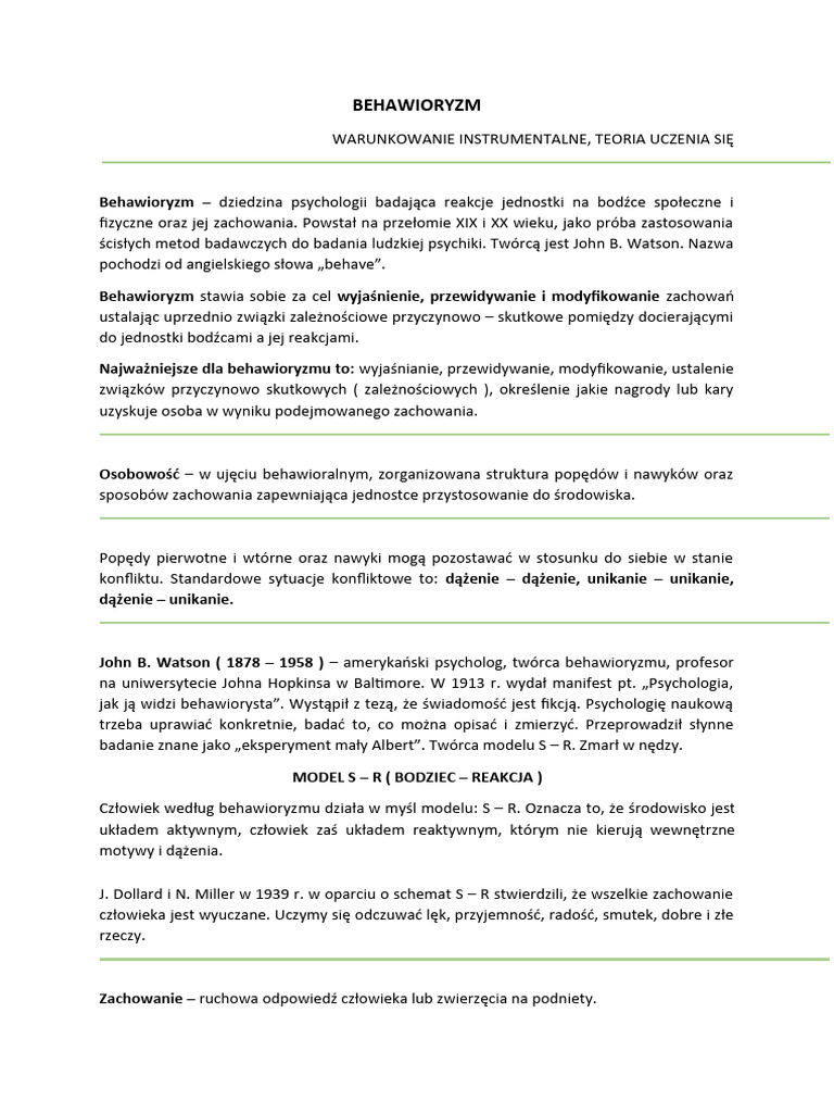 BEHAWIORYZM | PDF