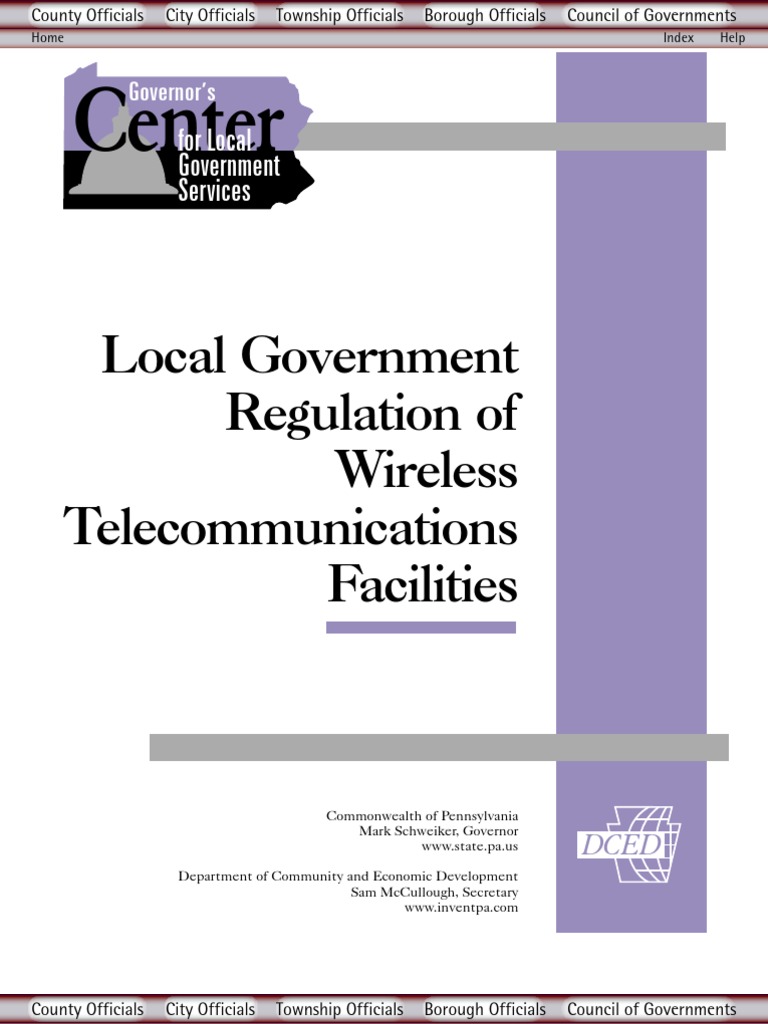 Center: Local Government Regulation of Wireless Telecommunications ...