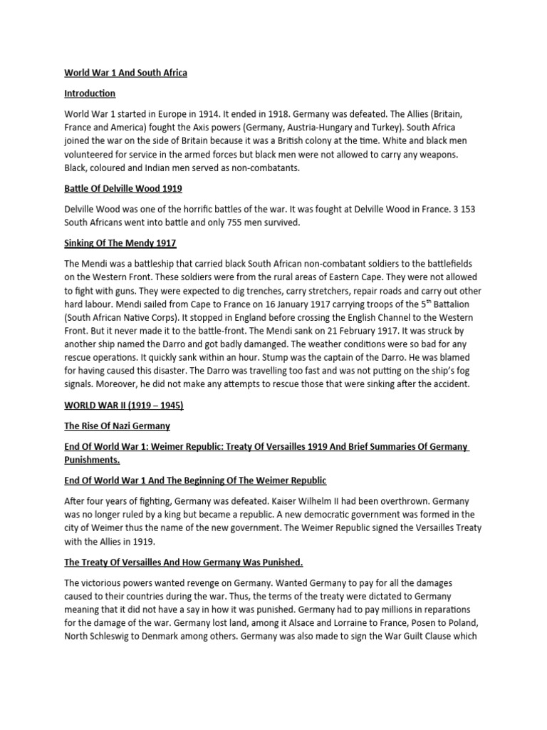 Gr9 Hist Notes Term 1 (2021) | PDF | Weimar Republic | Nazi Germany