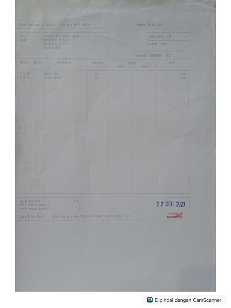 Rek. Koran Des 23 | PDF