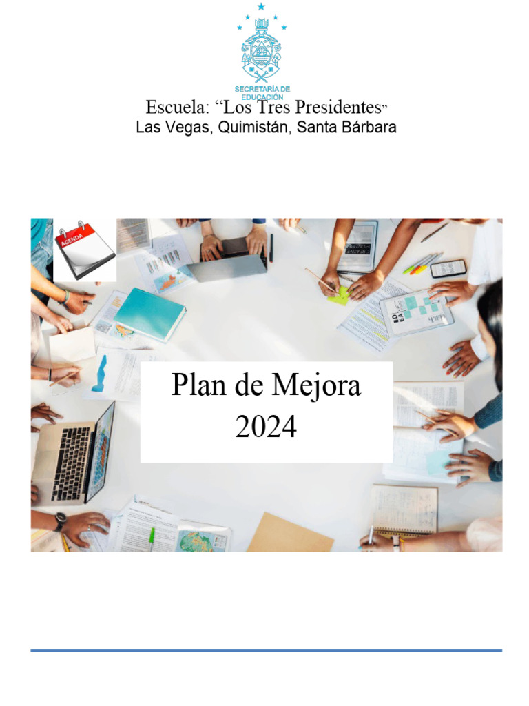 Plan de Mejora 2024 Rosy | PDF | Maestros | Salón de clases