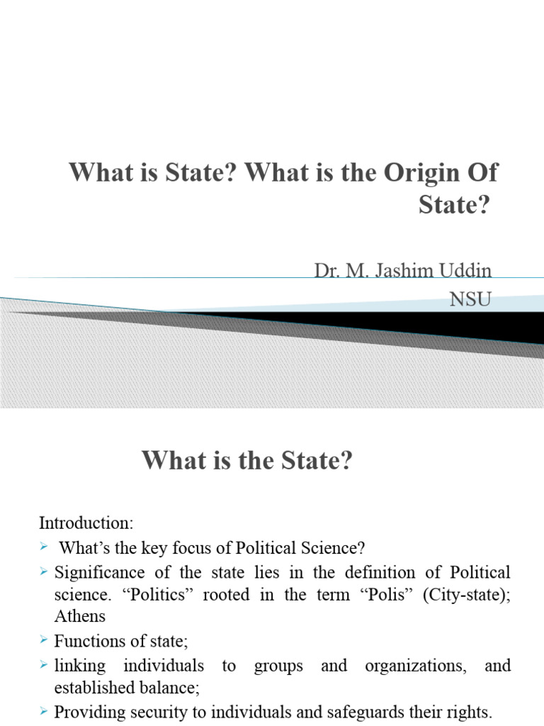 Understanding the State: Definitions & Origins | PDF | Social Contract ...