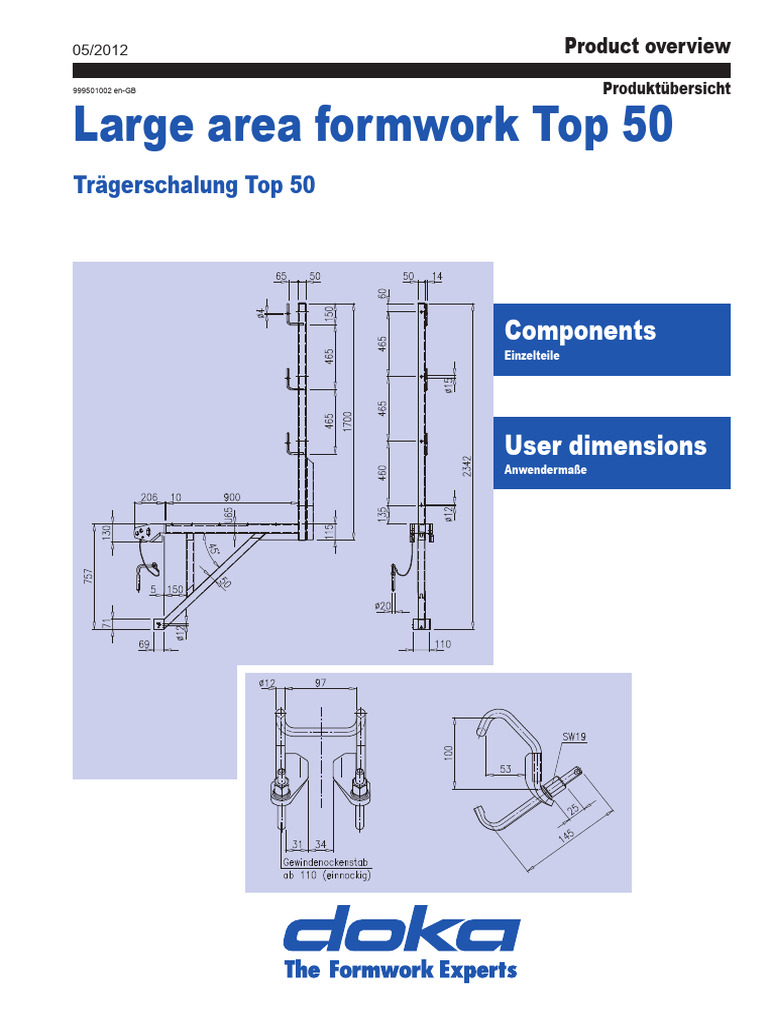 Doka Top 50 Product Overview | PDF | Beam (Structure)
